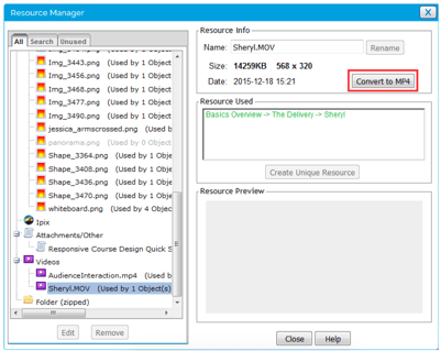 Lectora Basics: How to Use the Resource Manager