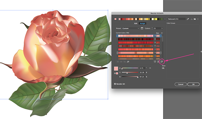 Recoloring Complex Artwork in Illustrator