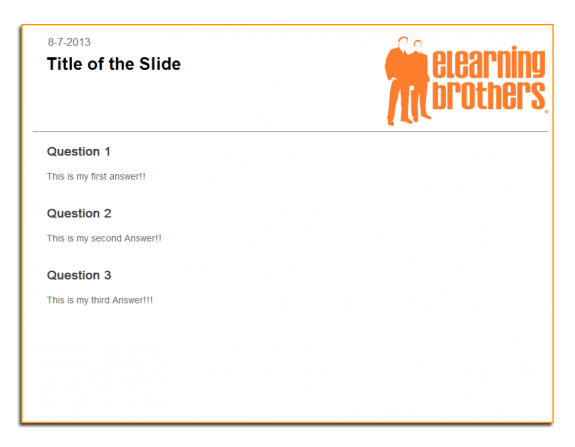 6 Steps on How to Make a Printable Results Page in Articulate Storyline