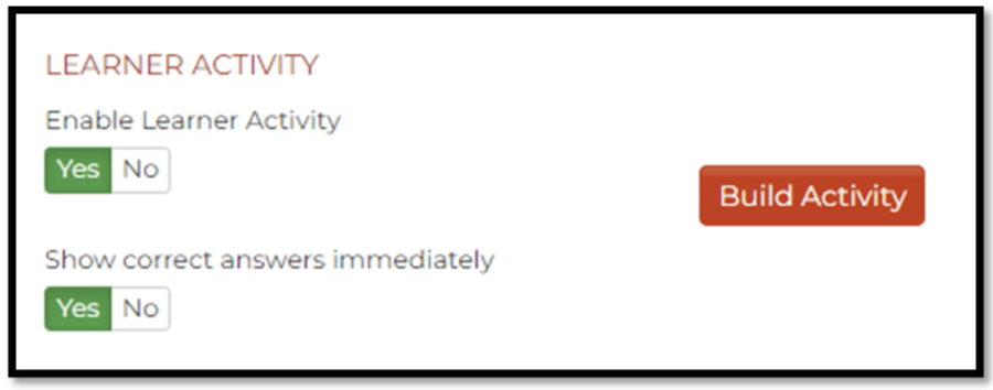 Easily Engage Learners and Track Results with Learner Activities